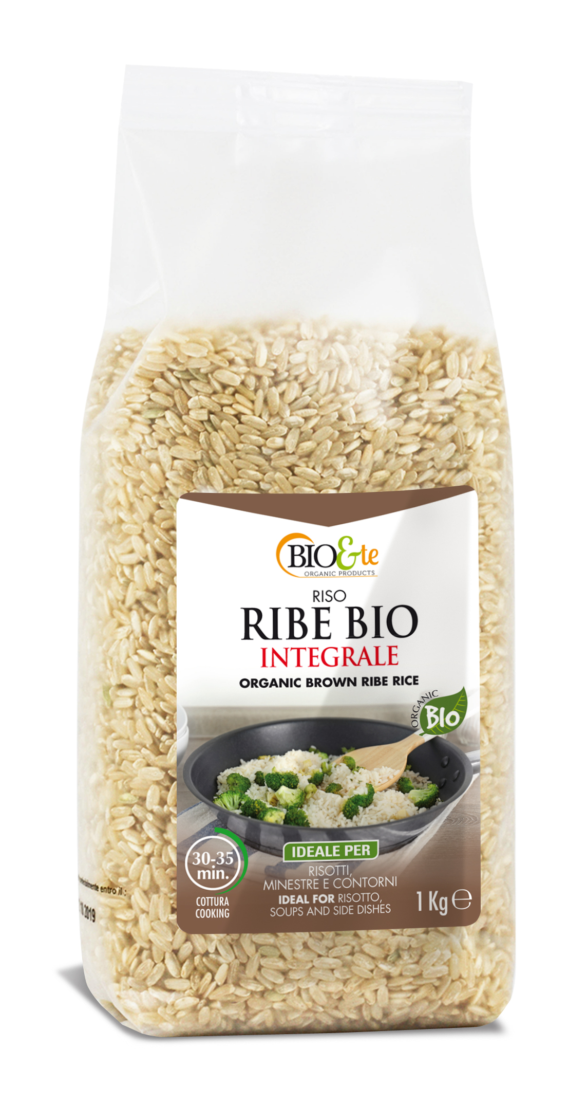 Biosapori - RISO RIBE INTEGRALE 1 KG - BIO&TE